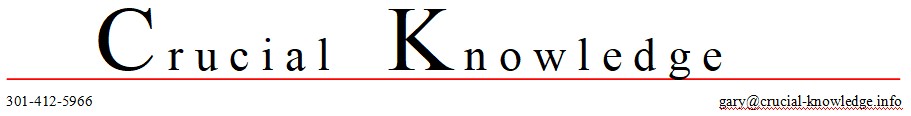 Login to Crucial Knowledge!